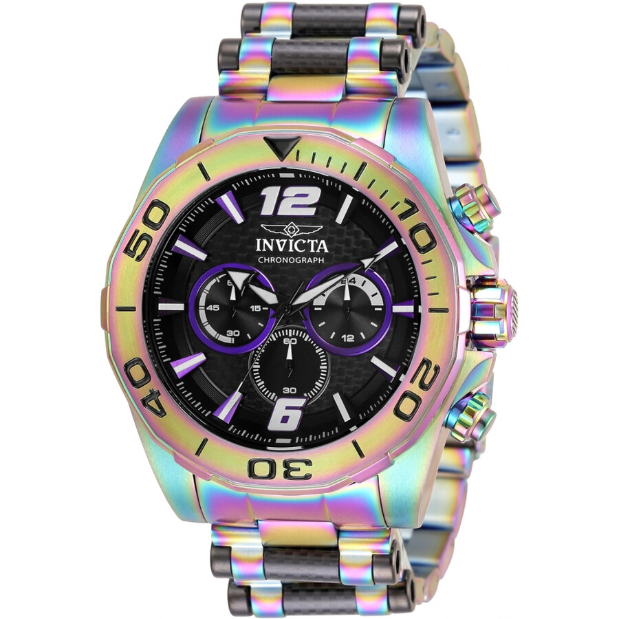 Invicta Speedway Chronograph GMT Quartz Black Dial Men's Watch 36268 ...