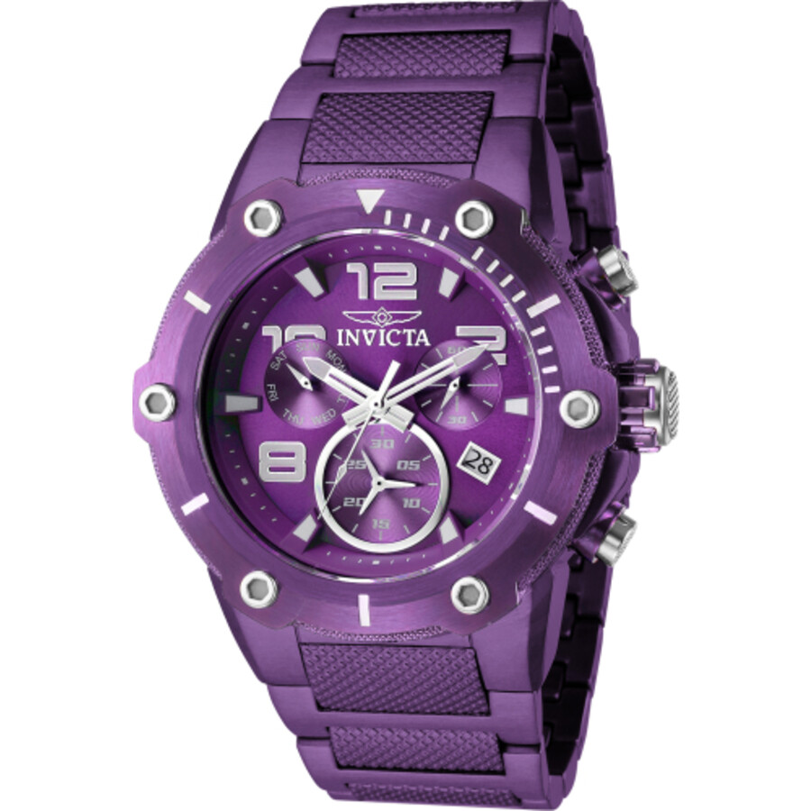 Invicta Speedway Chronograph Quartz Purple Dial Men's Watch 40234 ...