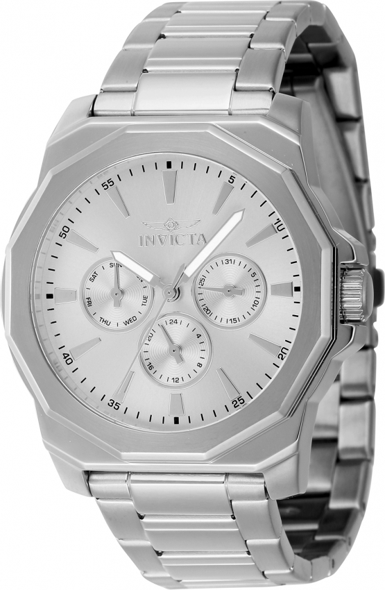 Invicta Speedway Date-Day Quartz Silver Dial Men's Watch 46843 ...