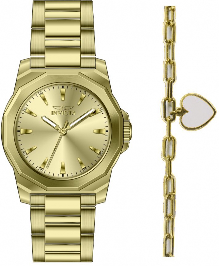 Invicta Speedway Quartz Gold Dial Ladies Watch 48579 886678650231 ...