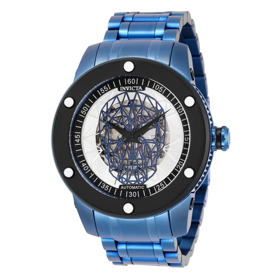 Invicta Speedway Skull Automatic Blue Dial Men's Watch 27622 ...