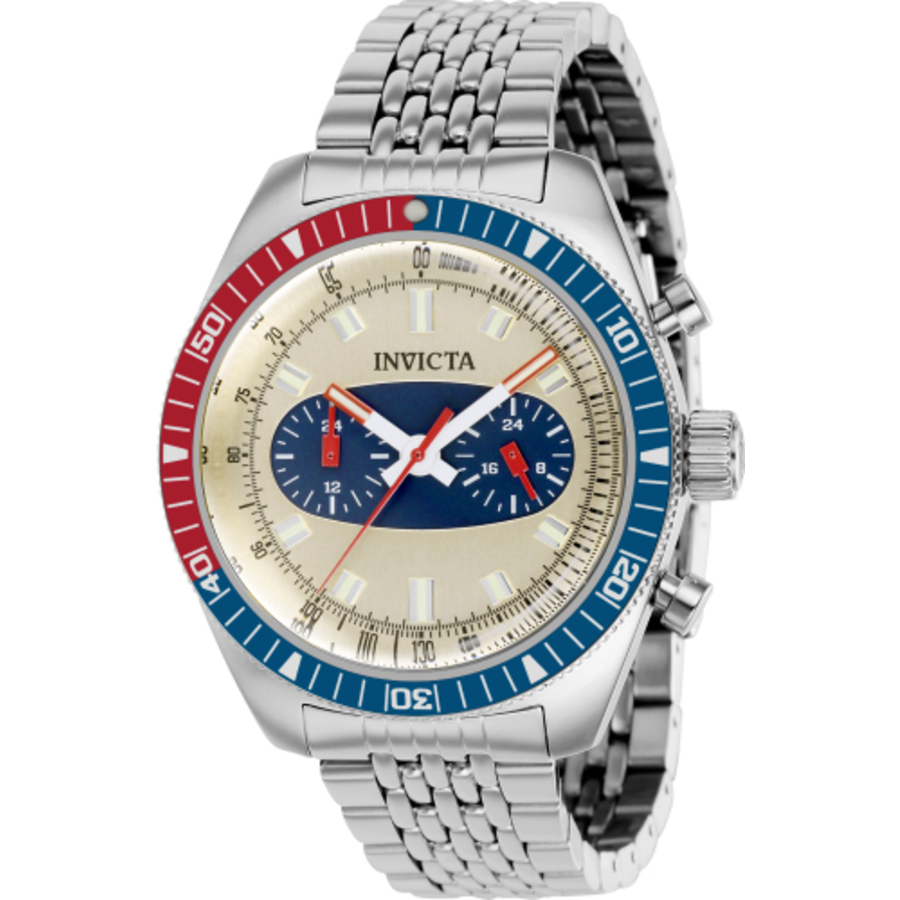 Invicta Speedway World Time Quartz Blue Dial Pepsi Bezel Men's Watch ...