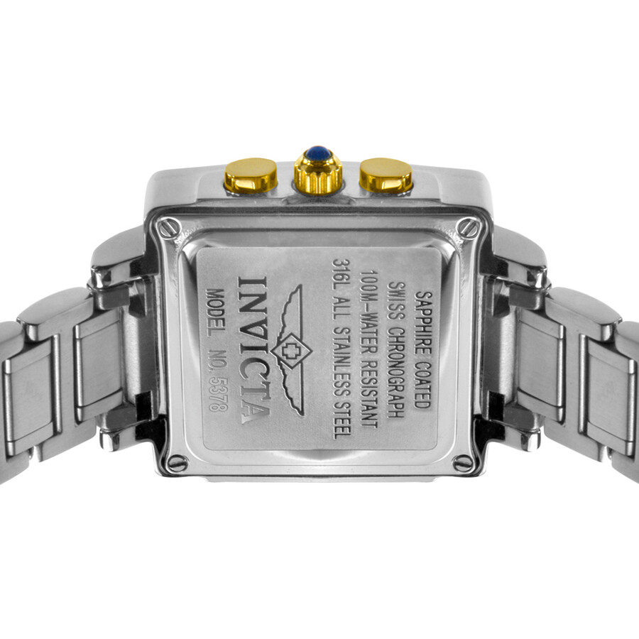 Invicta Square Angel Silver Dial Chronograph Ladies Watch 5378 - Angel ...