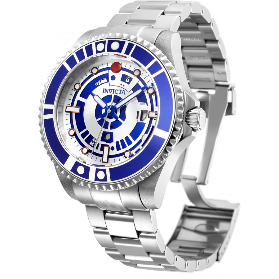 Invicta Star Wars R2-D2 Automatic Silver Dial Men's Watch 26164 - Star ...