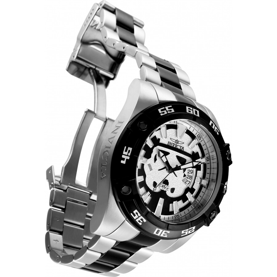 Invicta Star Wars Stormtrooper Automatic Silver Dial Men's Watch 26517 ...