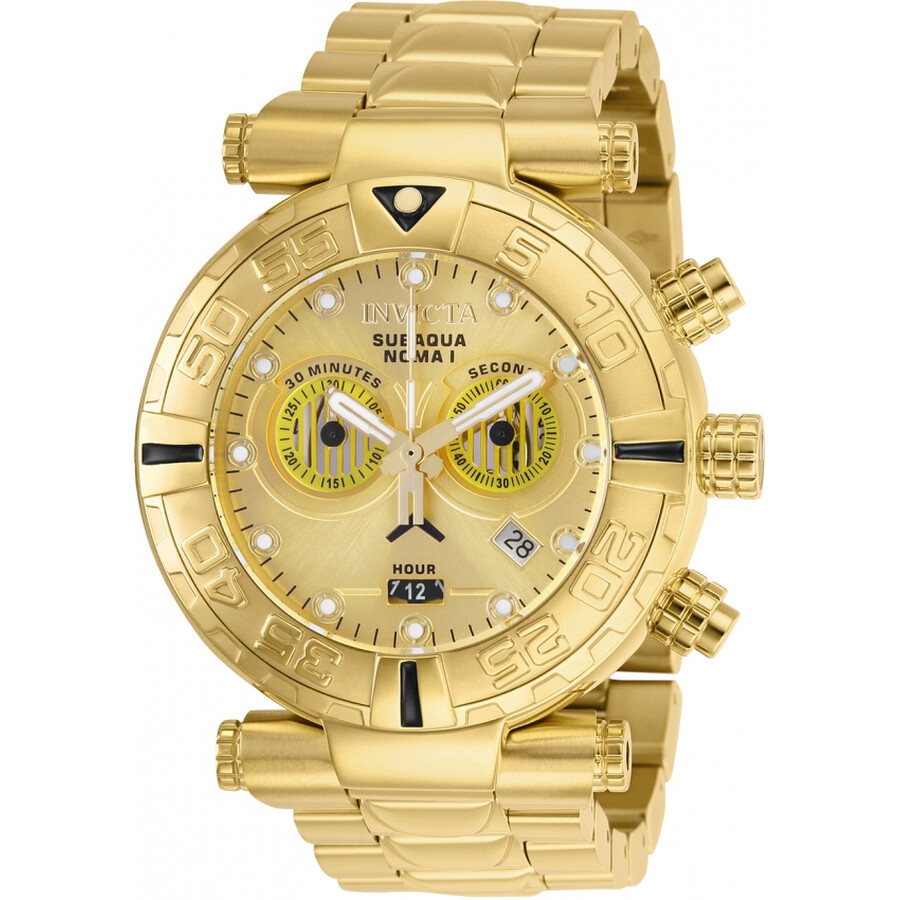 Invicta Star Wars C-3PO Chronograph Gold Dial Men's Watch 26159 ...