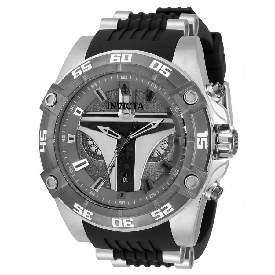 Invicta Star Wars Mandalorian Chronograph GMT Quartz Men's Watch 34990 ...