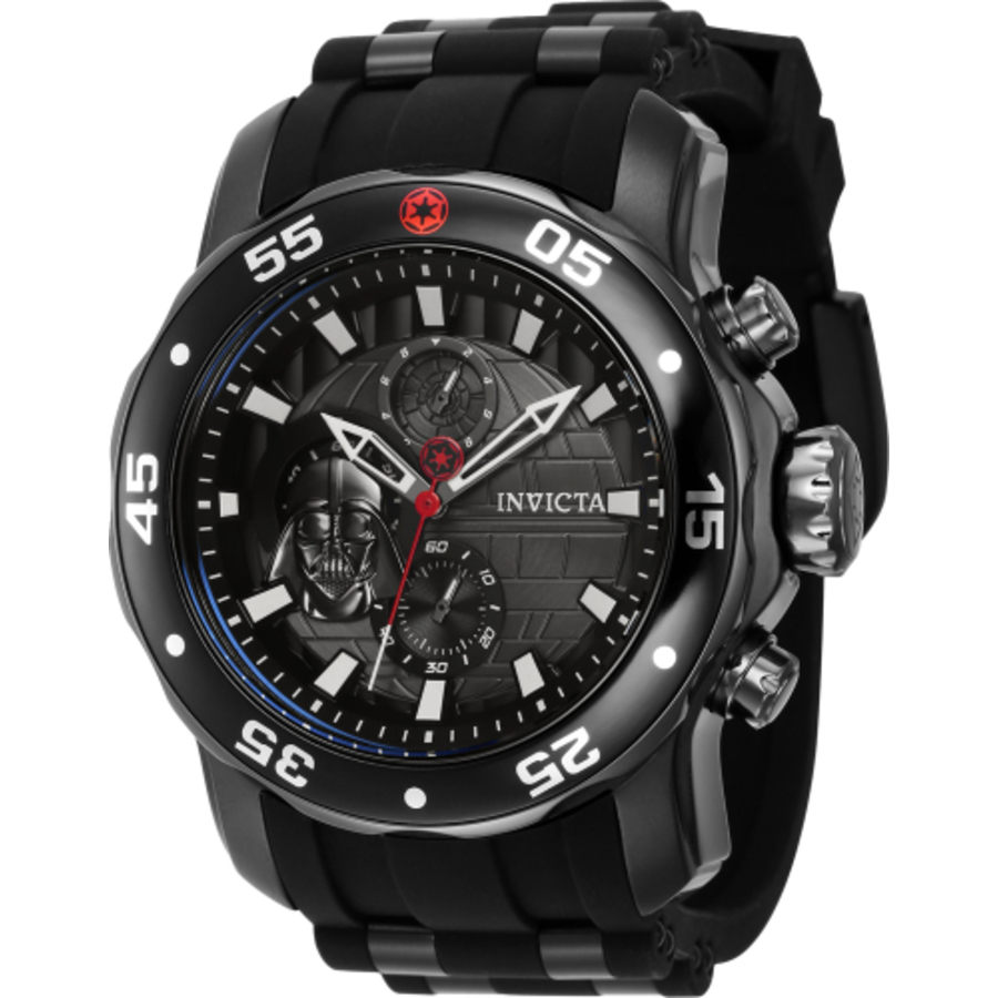 Invicta Star Wars Darth Vader Chronograph Quartz Gunmetal Dial Men's ...