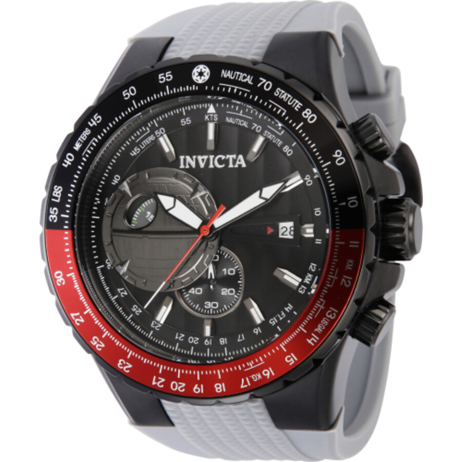 Invicta Star Wars Death Star Chronograph Quartz Black Dial Men's Watch ...
