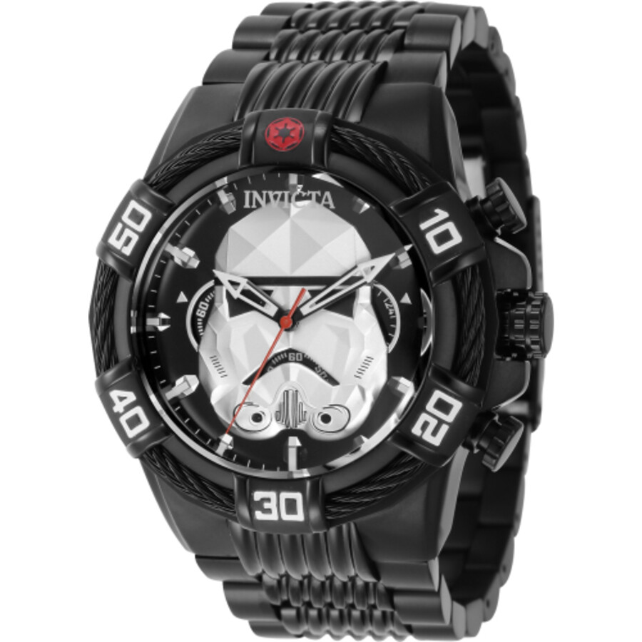 Invicta Star Wars Stormtrooper Chronograph Quartz Black Dial Men's ...