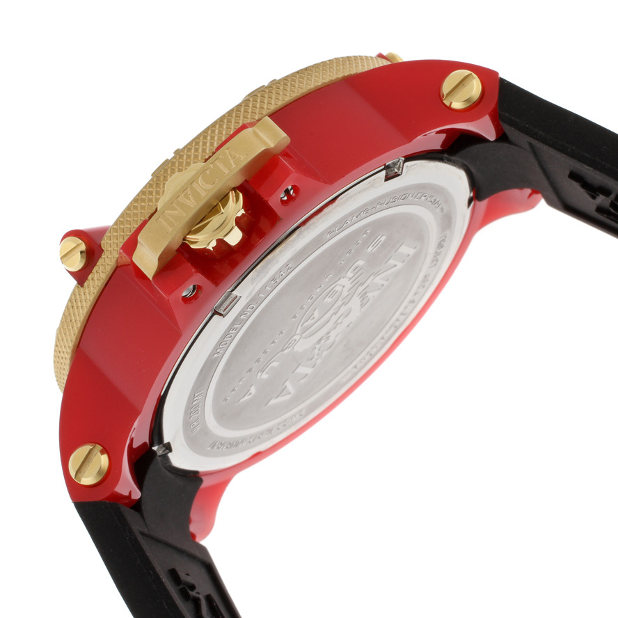 Invicta Subaqua Black and Red Dragon Dial Gold-tone Men's Watch 11542 ...