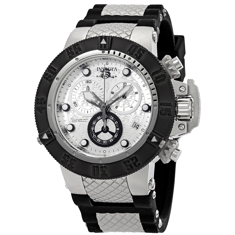 Invicta Subaqua Chronograph Antique Silver Dial Men's Watch 90115 ...