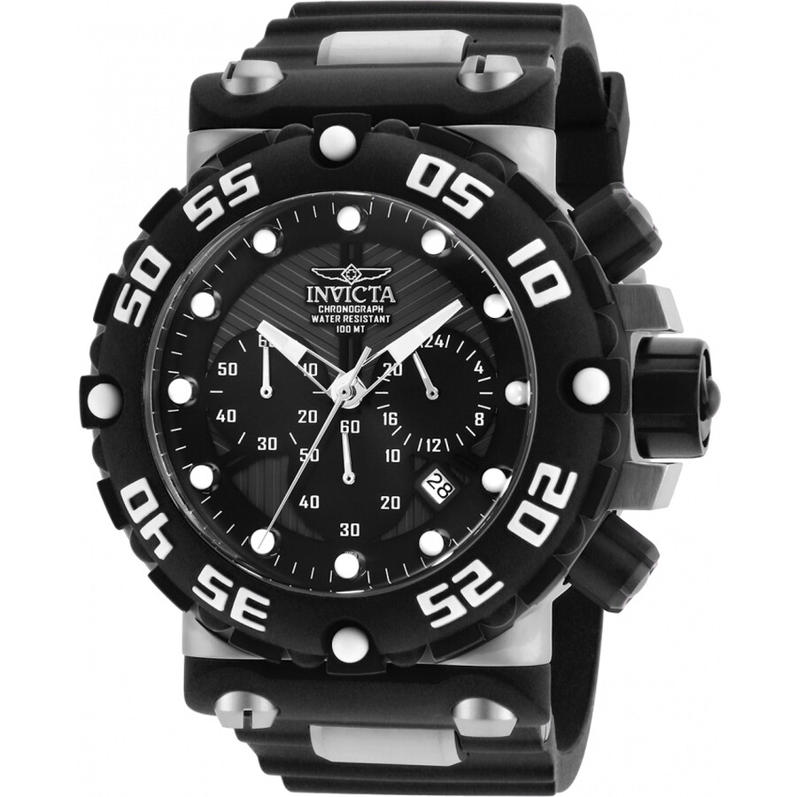 Invicta Subaqua Chronograph Black Dial Men's Watch 25038 886678302727 ...