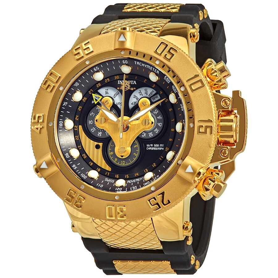 Invicta Subaqua Chronograph Black Dial Men's Watch 27314 886678327768 ...