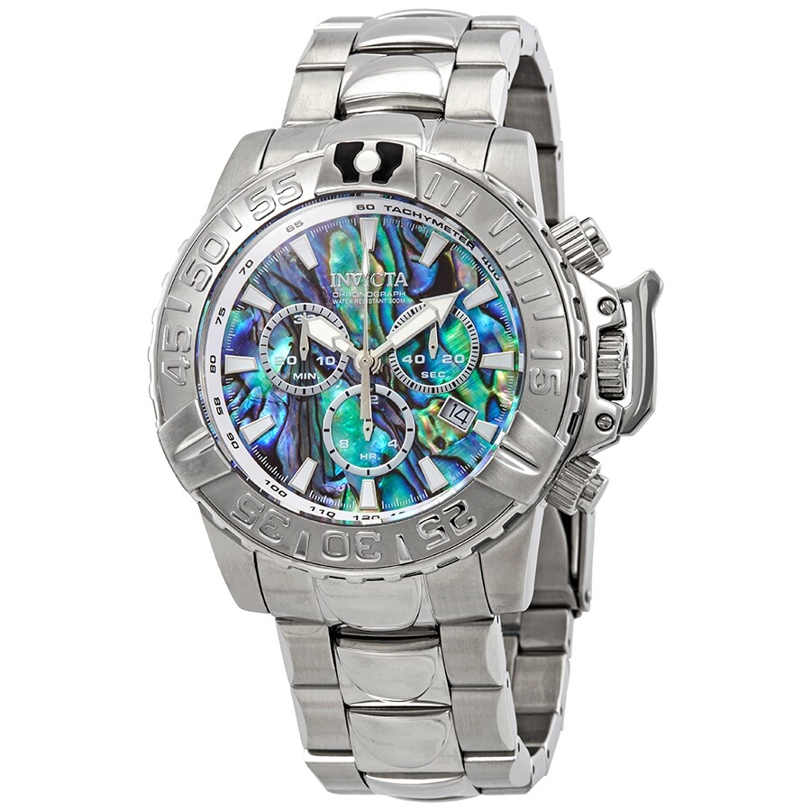 Invicta Subaqua Chronograph Blue Abalone Dial Men's Watch 25097 ...