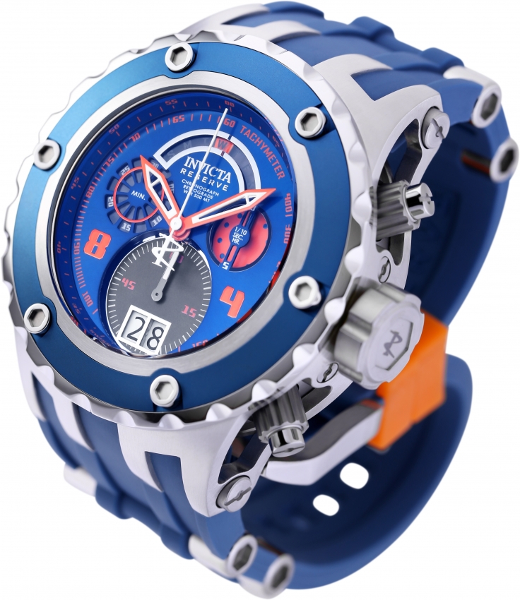 Invicta Subaqua Chronograph Blue Dial Blue Silicone Men's Watch 16250 ...