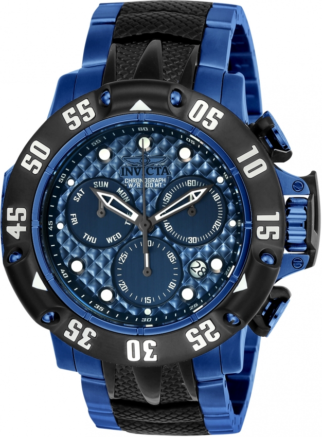 Invicta Subaqua Chronograph Blue Dial Men's Watch 23807 886678289417 ...