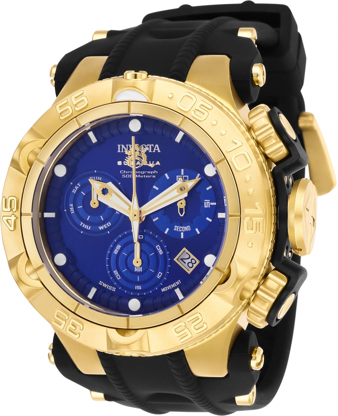 Invicta Subaqua Chronograph Blue Dial Men's Watch 25353 886678307036 ...