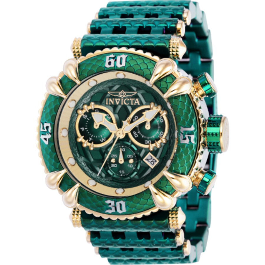 Invicta Subaqua Chronograph Date Quartz Green Dial Men's Watch 37455 ...