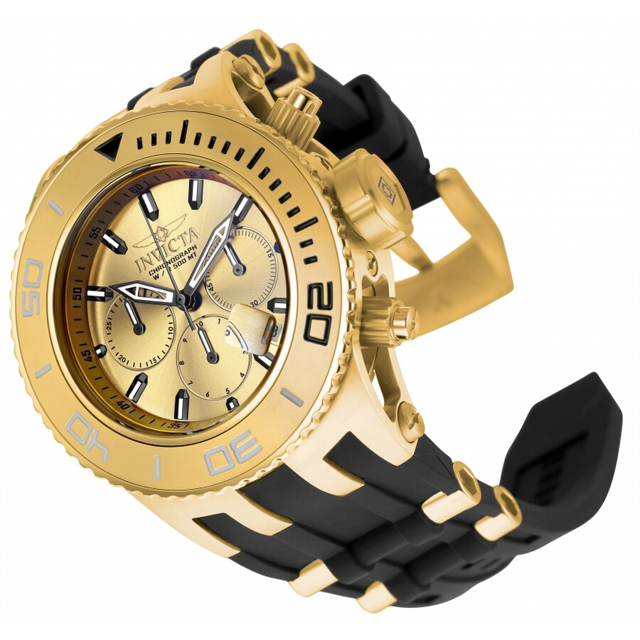 Invicta Subaqua Chronograph Gold Dial Men's Watch 22365 - Subaqua ...
