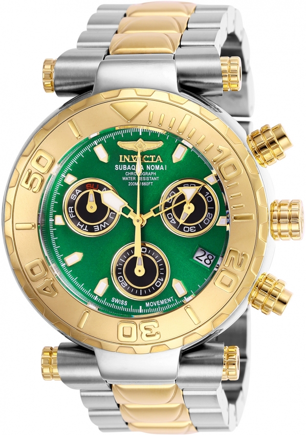 Invicta Subaqua Chronograph Green Dial Men's Watch 25804 886678311866 ...