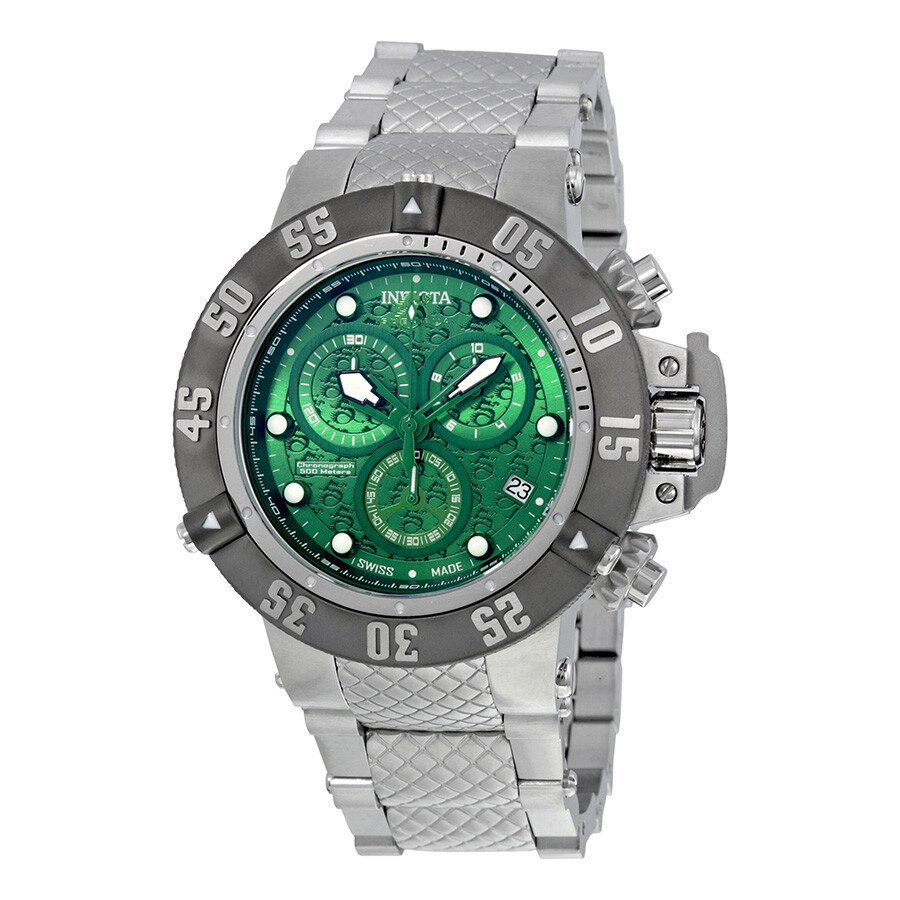 Invicta Subaqua Chronograph Green Dial Men's Watch 20157 886678249640 ...