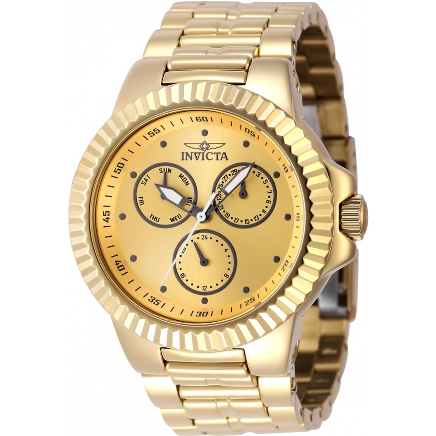 Invicta Subaqua GMT Date Quartz Gold Dial Men's Watch 46600 ...