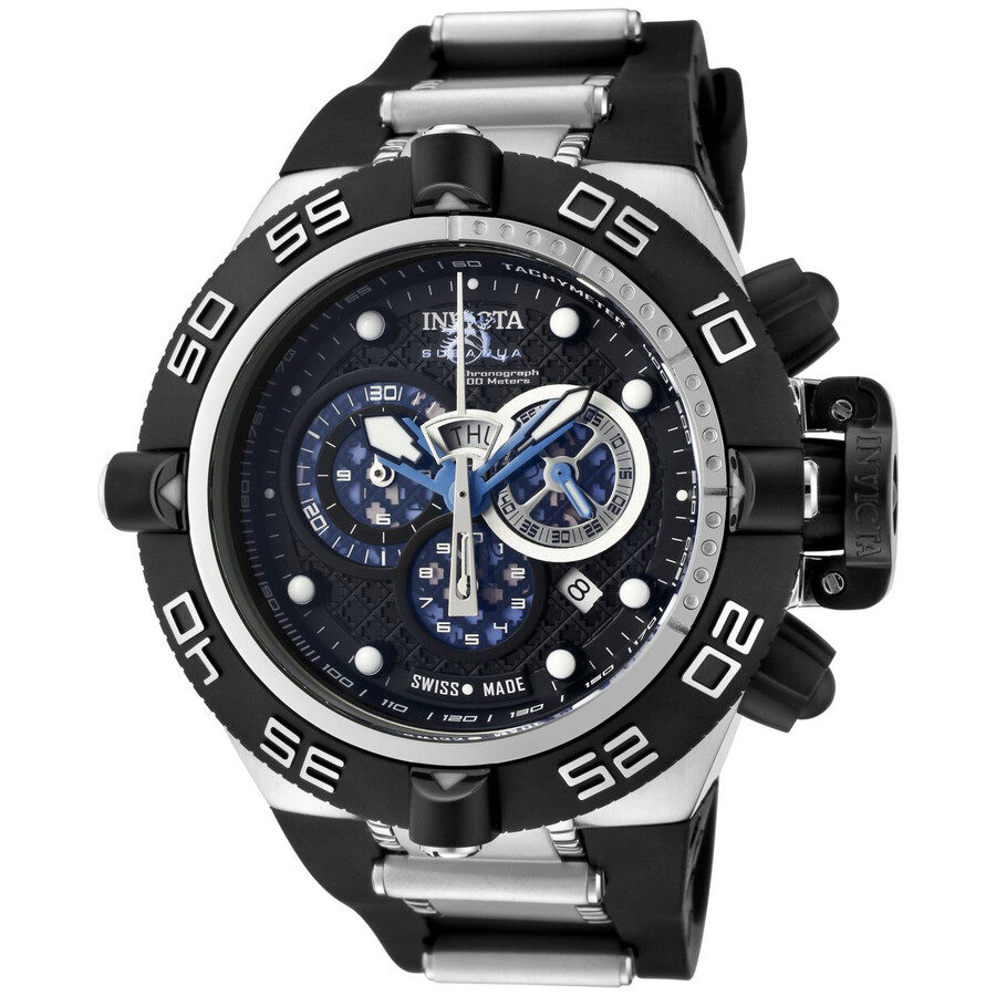 Invicta Subaqua Noma IV Black Dial Chronograph Stainless Steel Men's ...