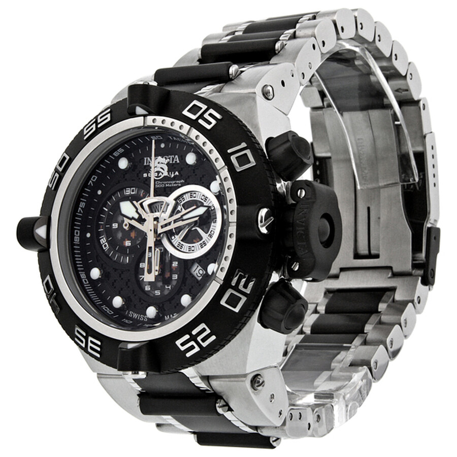 Invicta Subaqua Noma IV Chronograph Black Dial Two-Toned Stainless ...