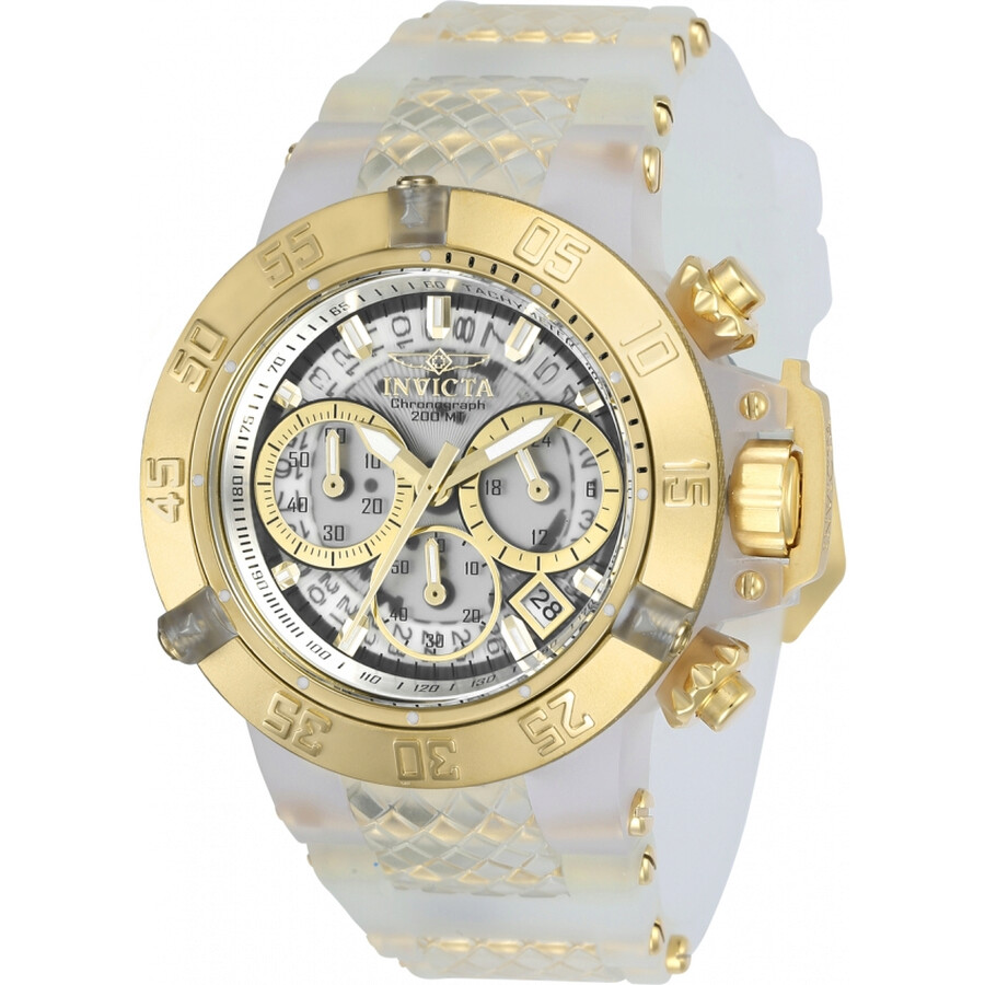 Invicta Subaqua White Dial Chronograph Ladies Watch 24374 886678295494 ...