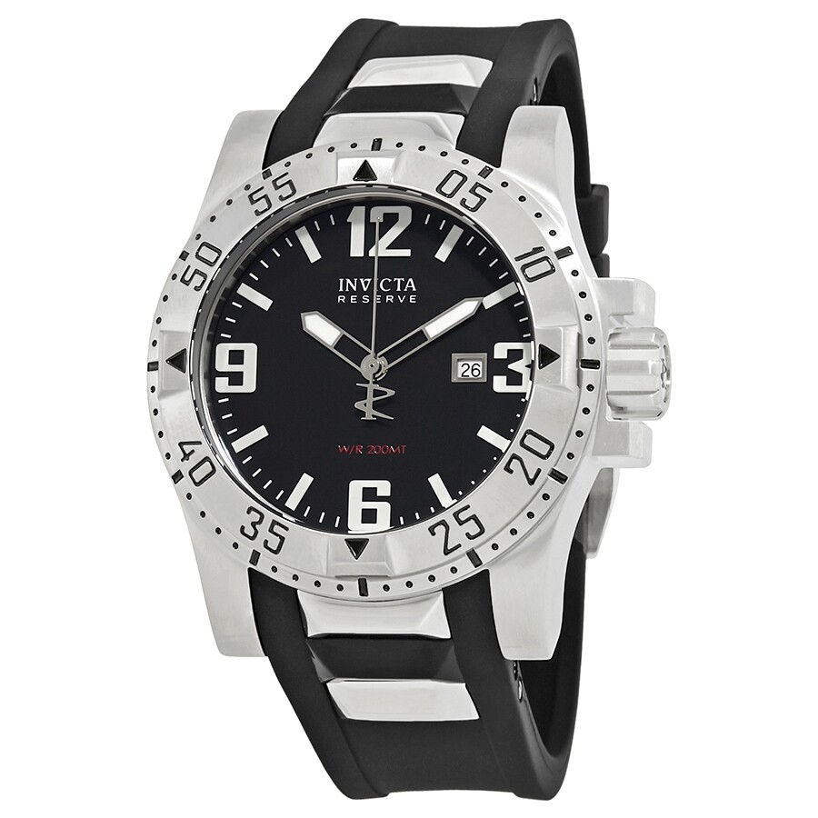 Invicta Swiss Reserve Excursion Black Dial Men's Dive Watch 6252 ...