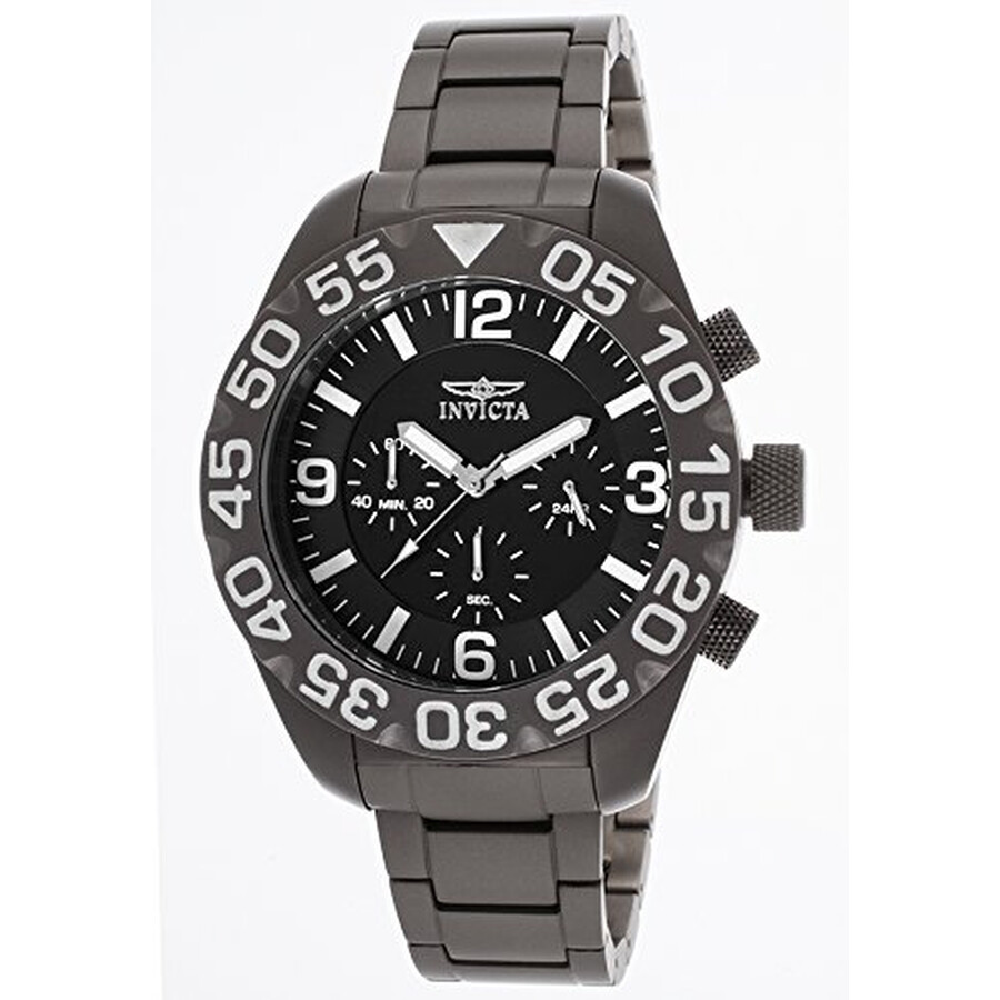 Invicta TI-22 Chronograph Black Dial Titanium Men's Watch 20455 ...