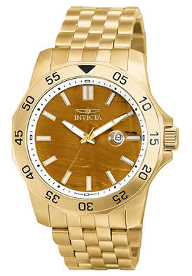 Invicta Tiger Eye Stone Dial Stainless Steel Men's Watch 0103 ...