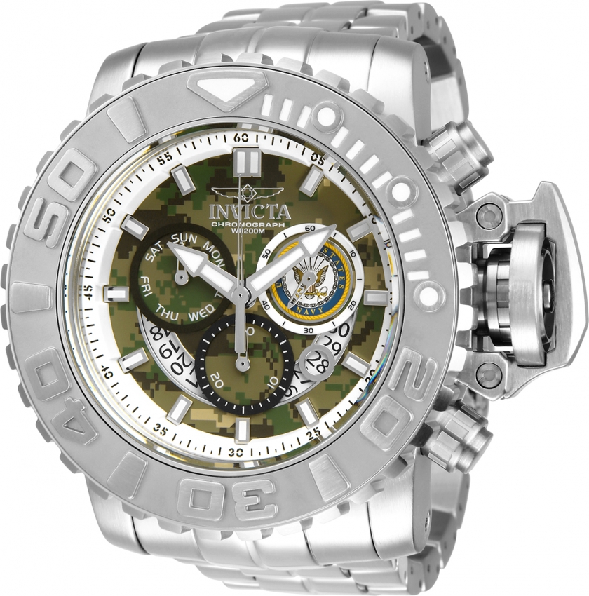 Invicta U.S. Navy Chronograph Quartz Men's Watch 34675 886678414192 ...
