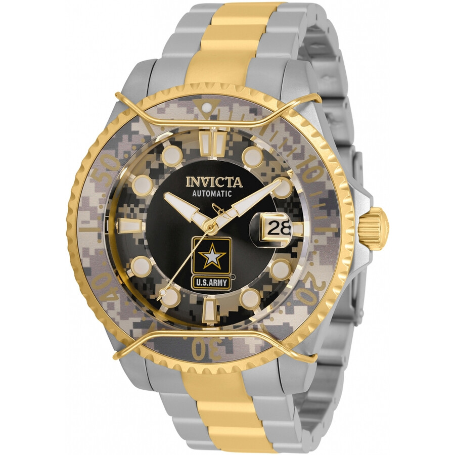 Invicta U.S. Army Automatic Black and Camouflage Dial Men's Watch 31852 ...