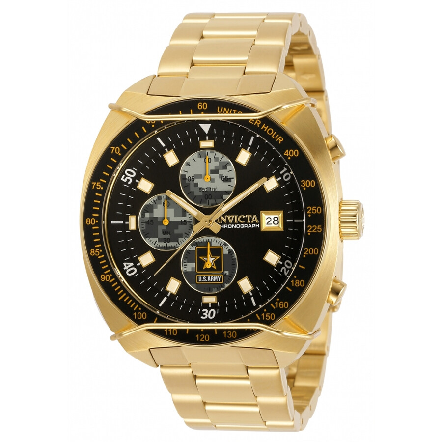 Invicta U.S. Army Chronograph Quartz Black Dial Men's Watch 31841 ...