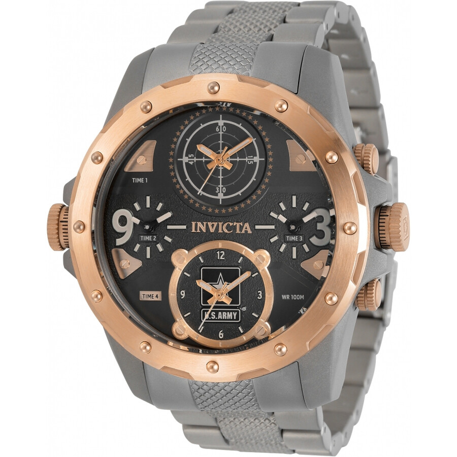 Invicta U.S. Army Quartz Four Time Zone Men's Watch 31972 886678377145 ...