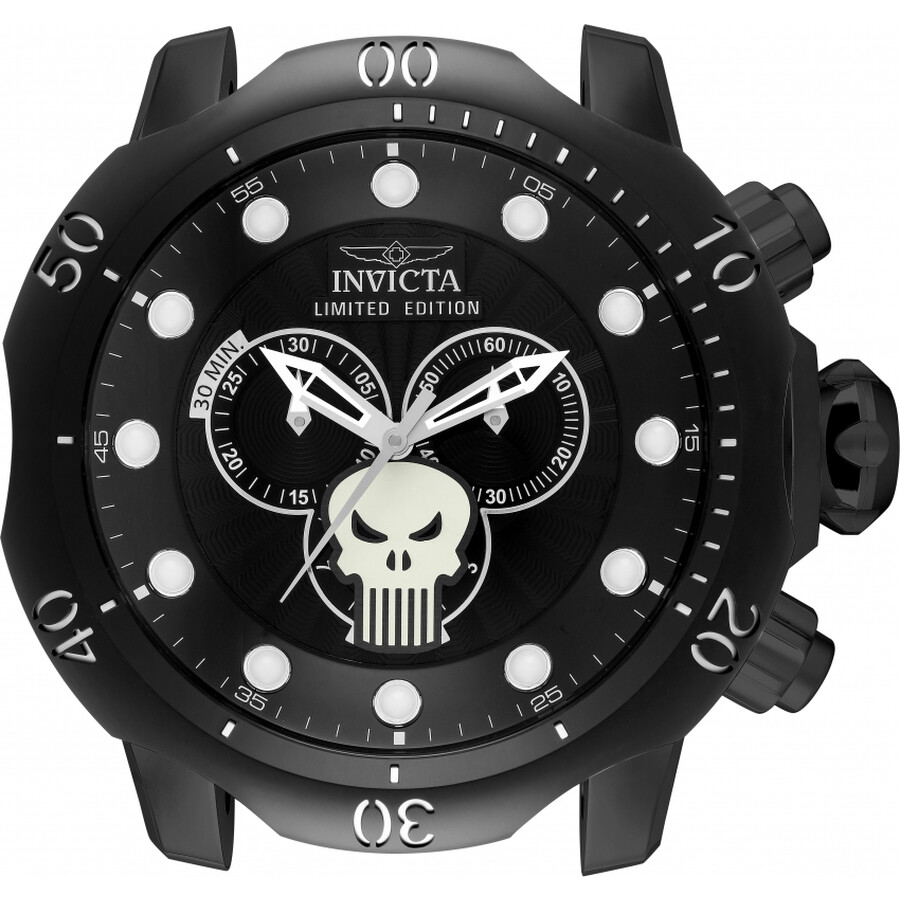 Invicta Venom Marvel Punisher Chronograph Quartz Wall Clock 34794 ...