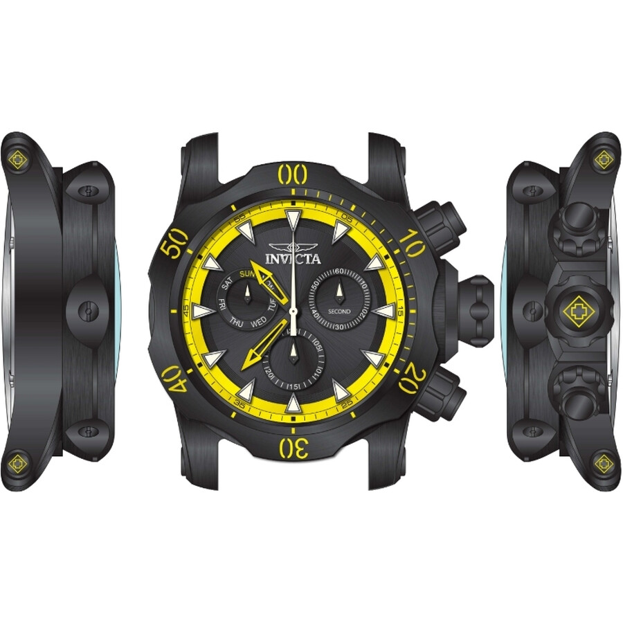 Invicta Venom Quartz Silver Dial Clock 34798 886678416134 - Jomashop