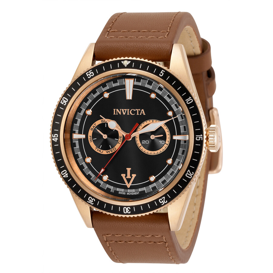 Invicta Vintage Quartz Black Dial Men's Watch 33531 886678398102 ...