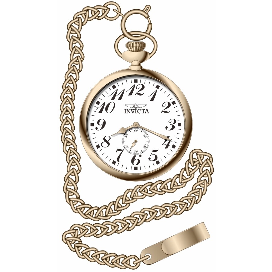 Invicta Vintage Automatic White Dial Men's Pocket Watch 34574 ...