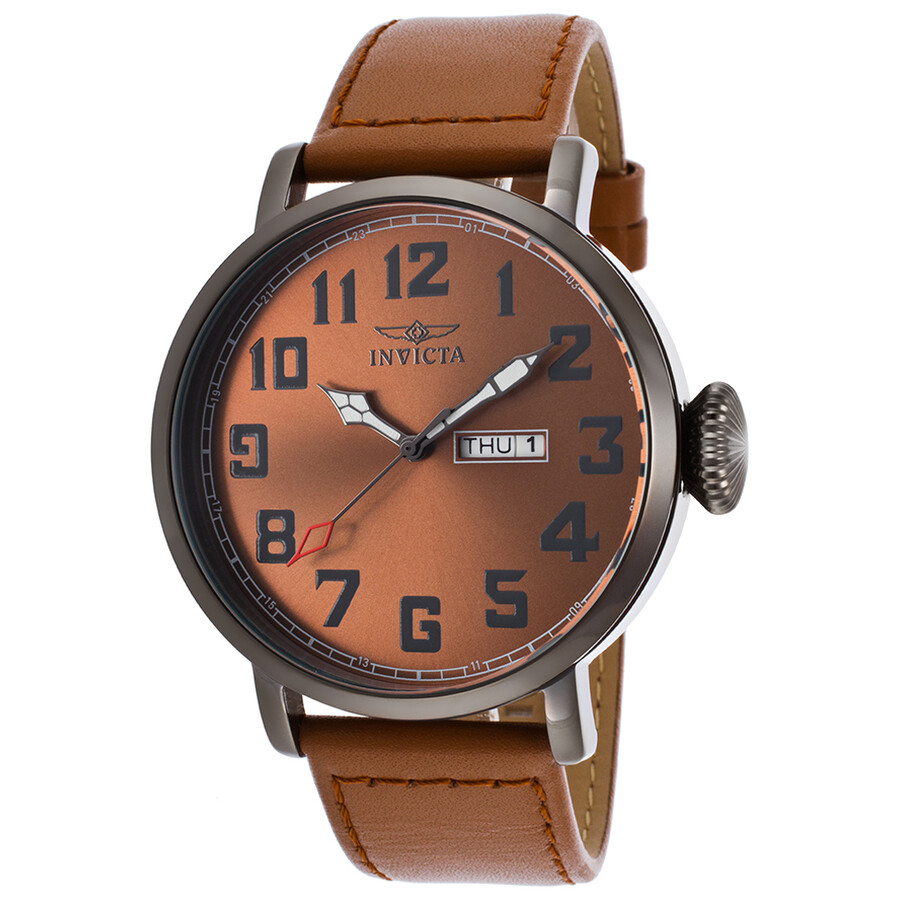 Invicta Vintage Brown Dial Men's Watch 18434 886678227518 - Invicta ...