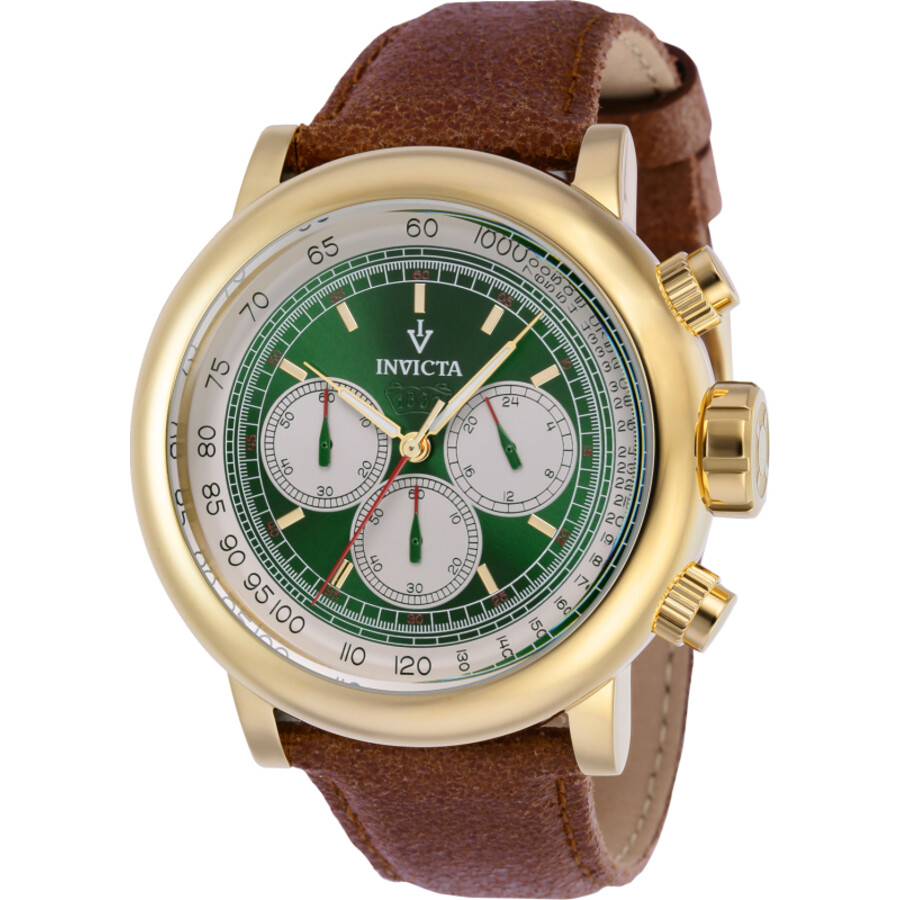 Invicta Vintage Chronograph GMT Quartz Grey Dial Men's Watch 37783 ...