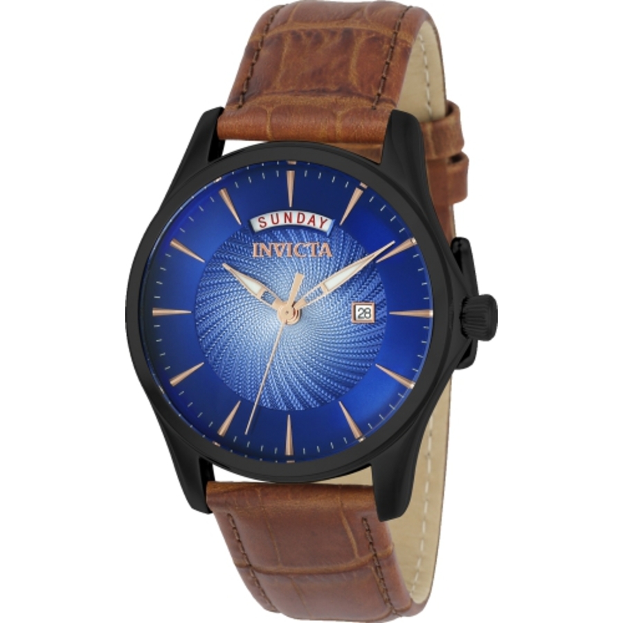 Invicta Vintage Date Day Quartz Blue Dial Men's Watch 24404 ...