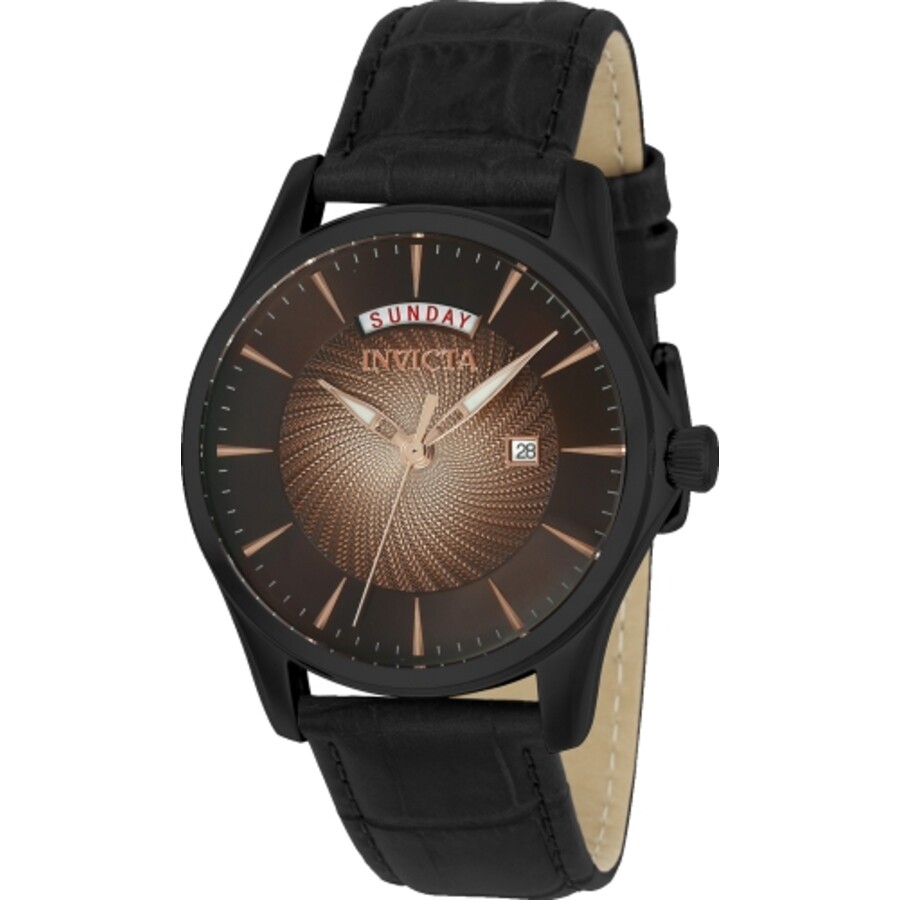 Invicta Vintage Date Day Quartz Brown Dial Men's Watch 24405 ...