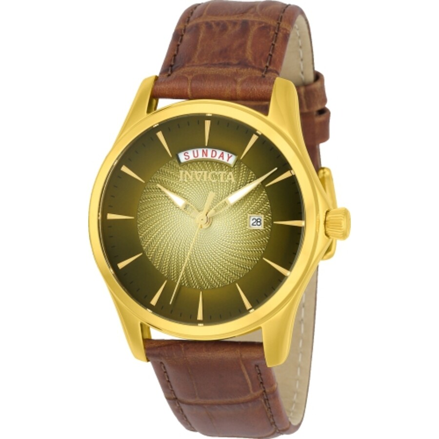 Invicta Vintage Date Day Quartz Green Dial Men's Watch 24402 ...