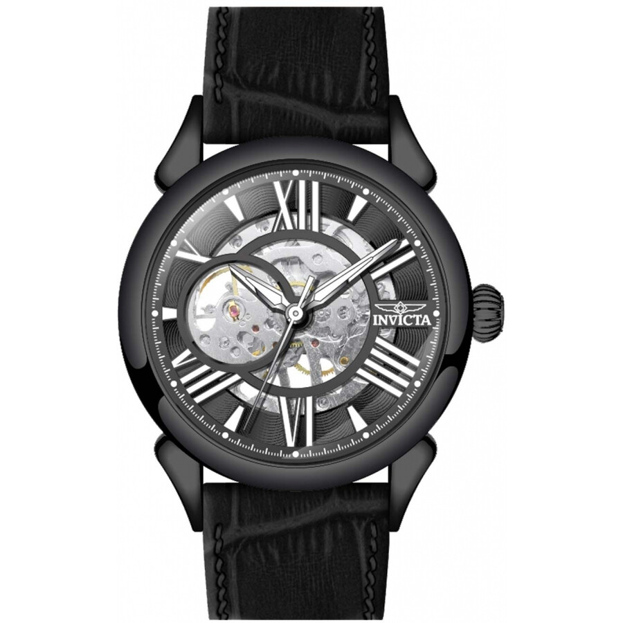 Invicta Vintage Hand Wind Black Dial Men's Watch 38164 886678519262 ...