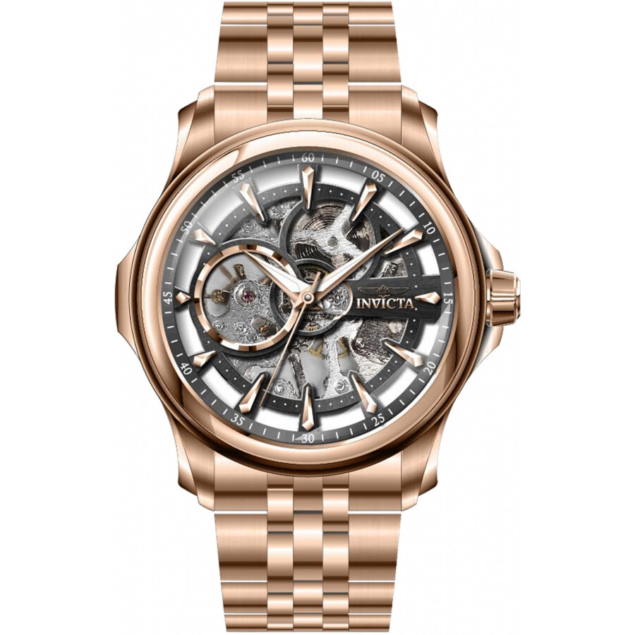 Invicta Vintage Hand Wind Skeleton Dial Men's Watch 37947 Vintage ...