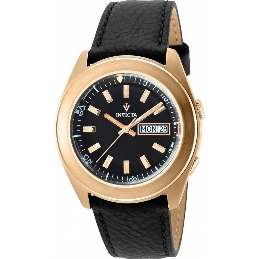 Invicta Vintage Quartz Black Dial Men's Watch 37061 886678458158 ...
