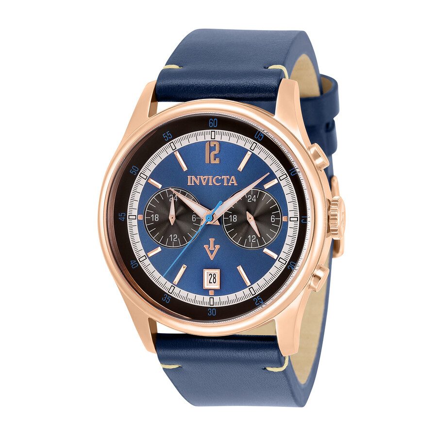 Invicta Vintage Quartz Blue Dial Men's Watch 33507 886678397860 ...